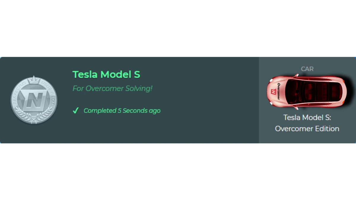 Tesla Model S (Achievement) | Custom Nitro Type Creations Wiki | Fandom