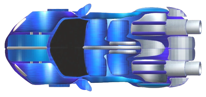 The Blue Hypersport | Custom Nitro Type Creations Wiki | Fandom