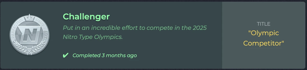 Challenger | Custom Nitro Type Creations Wiki | Fandom