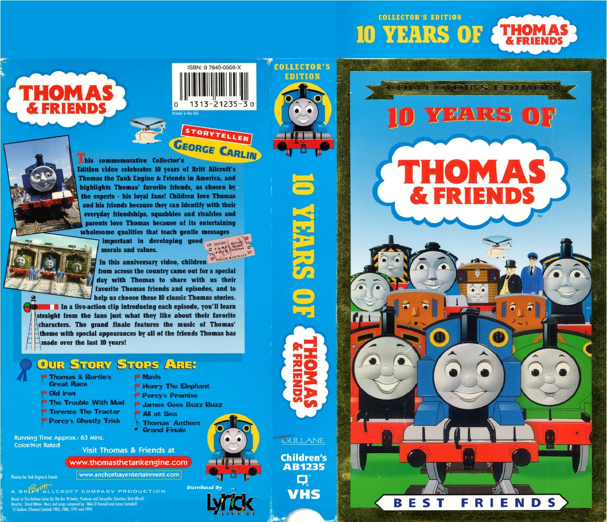 10 Years of Thomas the Tank Engine & Friends VHS | Custom Time Warner Cable Kids Wiki | Fandom