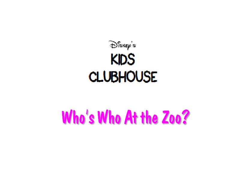 Who's Who at the Zoo! | Custom Time Warner Cable Kids Wiki | Fandom