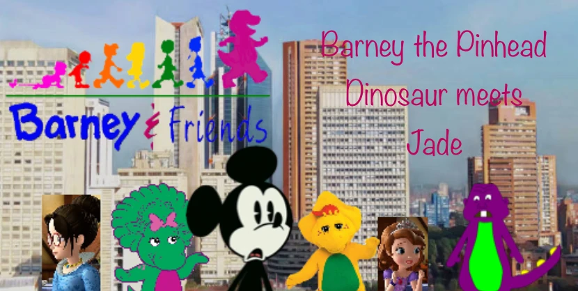 Barney and Friends: Barney the Pinhead Dinosaur meets Jade | Custom ...
