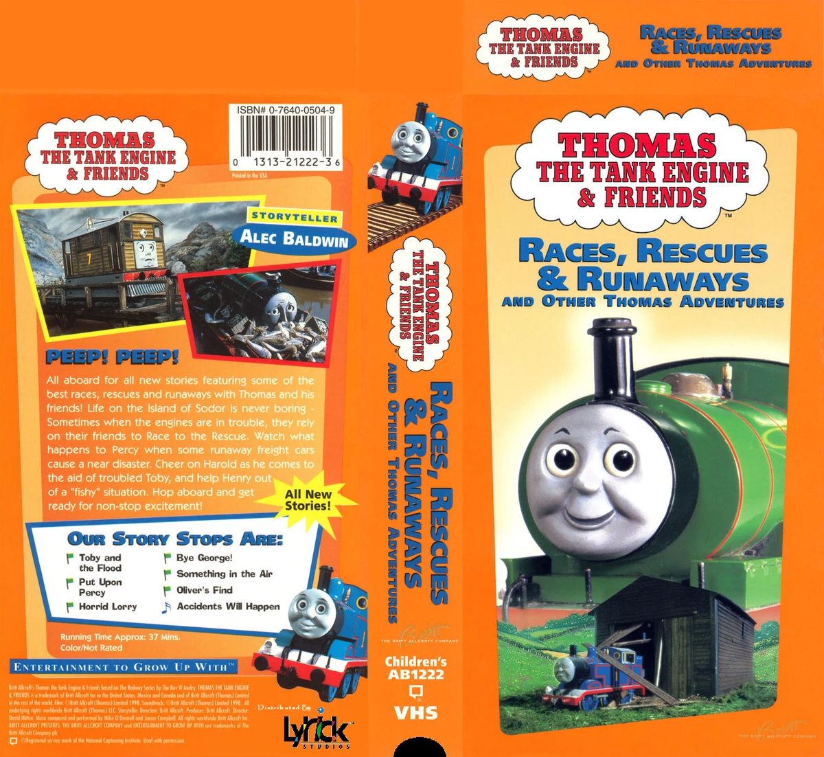 Thomas & Friends: Races Rescues & Runaways VHS (Lyrick Studios Print) | Custom Time Warner Cable ...