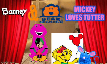 Barney & Bear In The Big Blue House: Mickey Loves Tutter | Custom Time ...