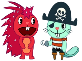 Russell/Flaky | Cute Happy Tree Friends World Wiki | Fandom