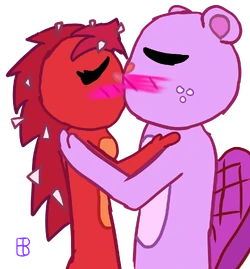 Happy Tree Friends Flippy And Flaky Kiss