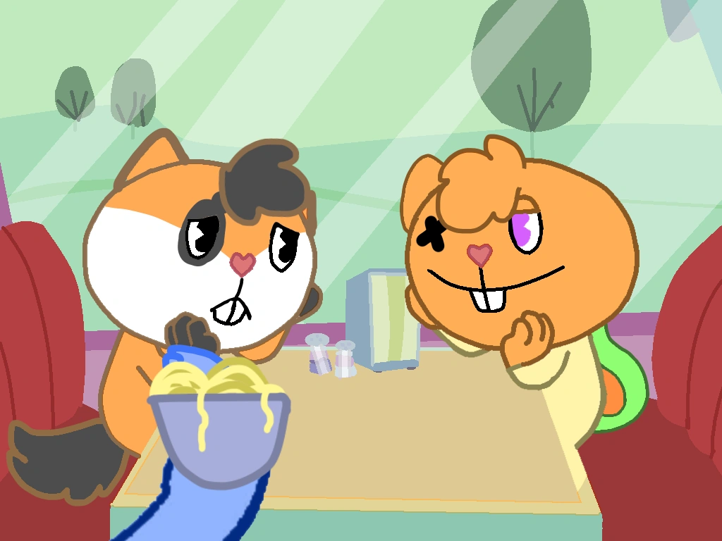 Lady And The Cat | Cute Happy Tree Friends World Wiki | Fandom