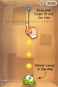 Cut The Rope - Cardboard Box Level 1-1 | Cut the Rope Wiki | Fandom