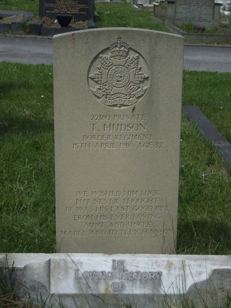 Hudson, T | Commonwealth War Graves Commission Wiki | Fandom