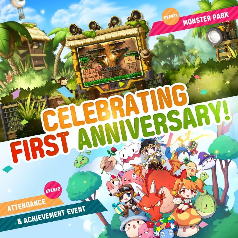 Celebrating 1st Year Anniversary: Special Events | MapleStory M Wiki ...