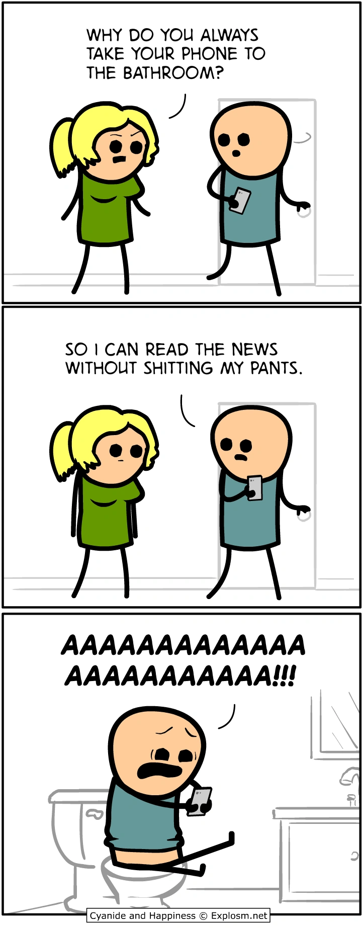 Bathroom Break | Cyanide and Happiness Wiki | Fandom