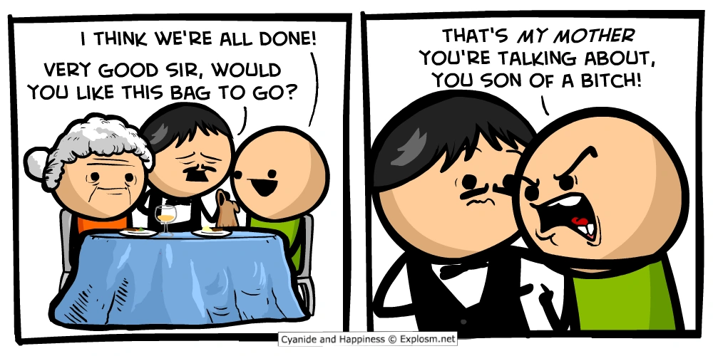 Treating Wait Staff | Cyanide and Happiness Wiki | Fandom