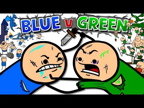 Blue v Green | Cyanide and Happiness Wiki | Fandom