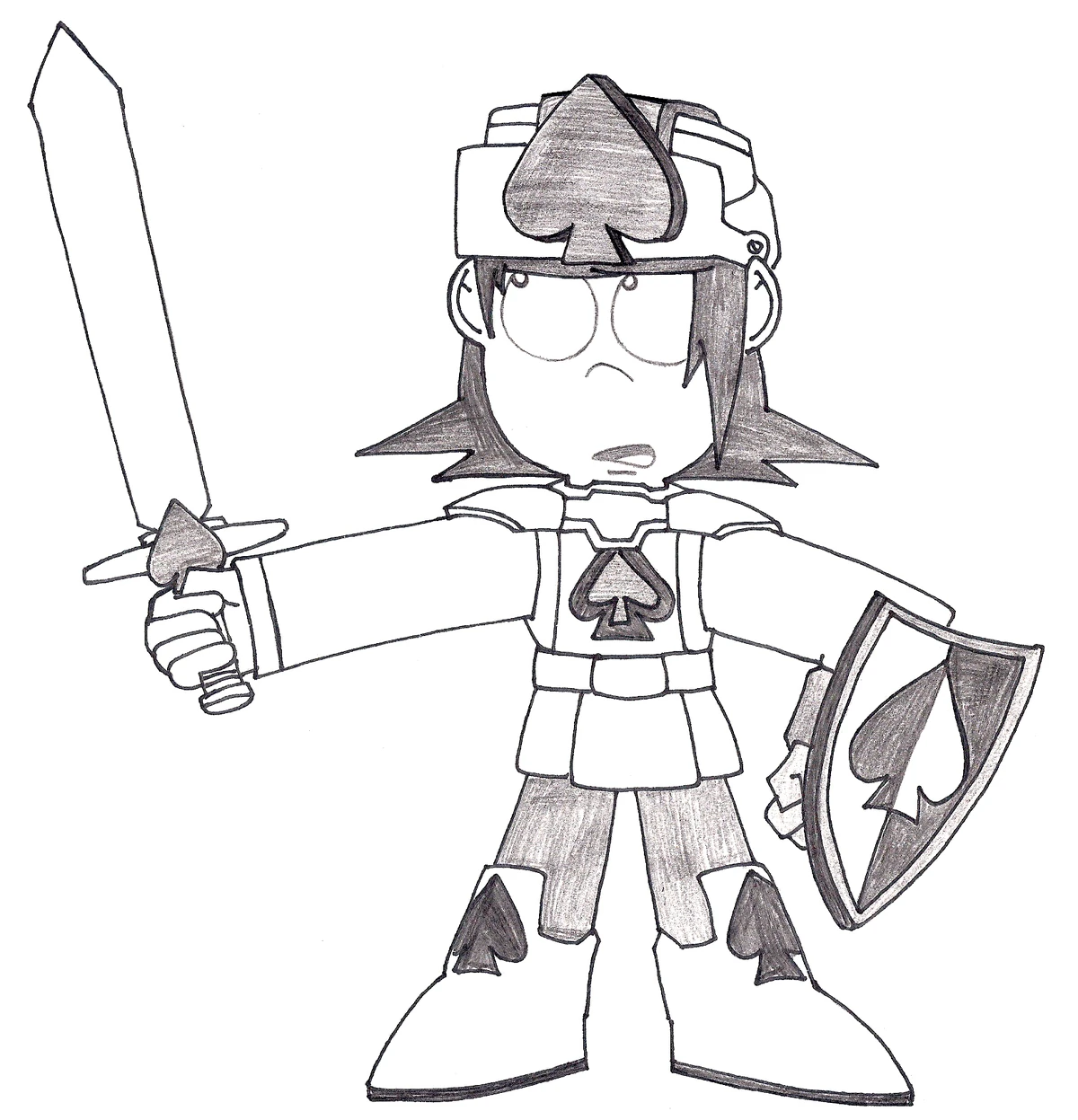 Spade Knight | Cyber Hero Fanon Wiki | Fandom