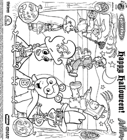 arthur halloween coloring pages