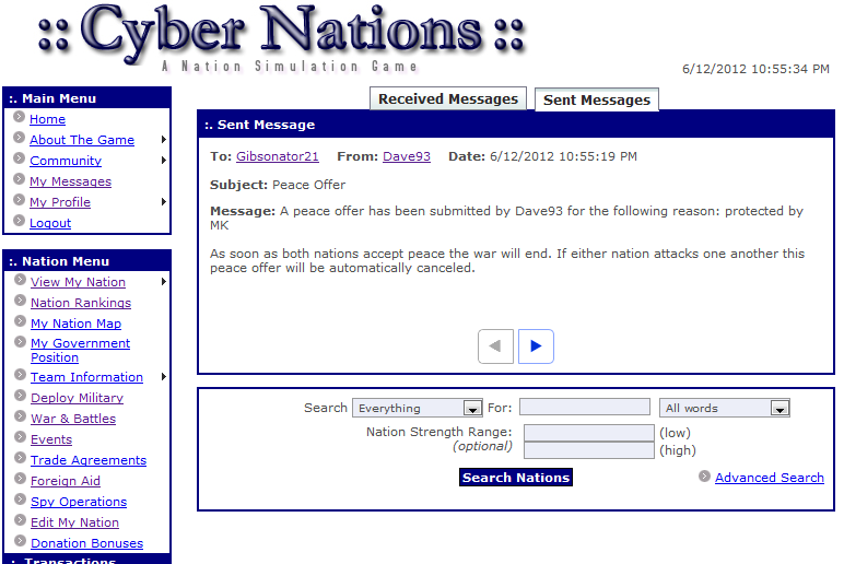 Dave War | Cyber Nations Wiki | Fandom