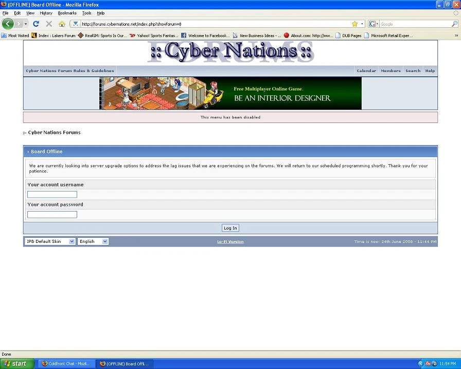 Board Offline | Cyber Nations Wiki | Fandom