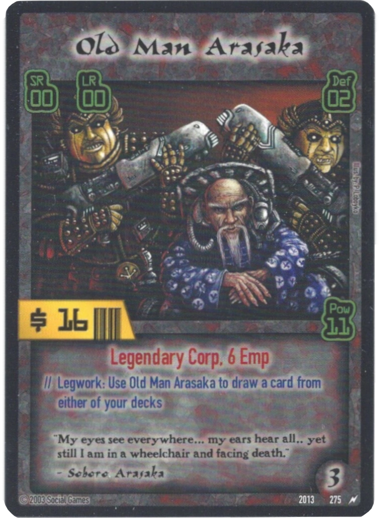 Old Man Arasaka | Cyberpunk CCG Wiki | Fandom
