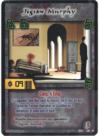 Jigsaw Murphy | Cyberpunk CCG Wiki | Fandom