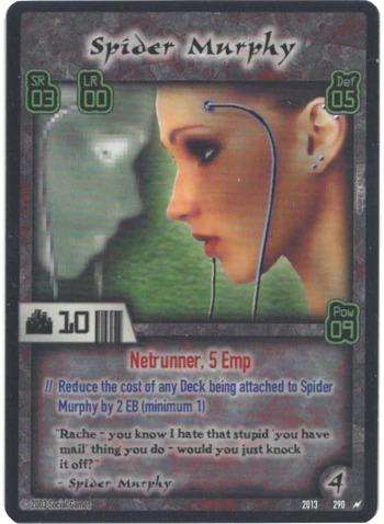 Spider Murphy | Cyberpunk CCG Wiki | Fandom