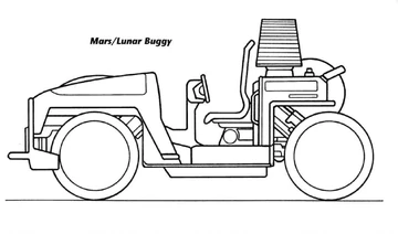 how to draw a moon buggy step by step