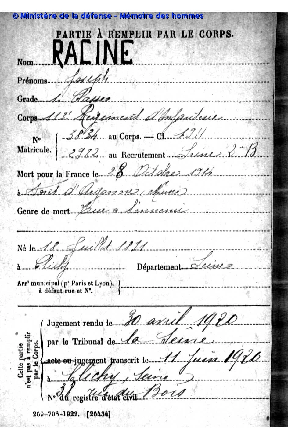 Joseph Racine | Cyclists in the Great War Wikia | Fandom