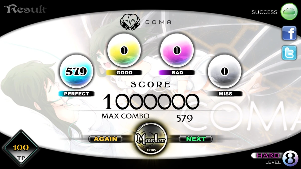 User blog:MrGZJcool/COMA 100TP | Cytus Wiki | Fandom
