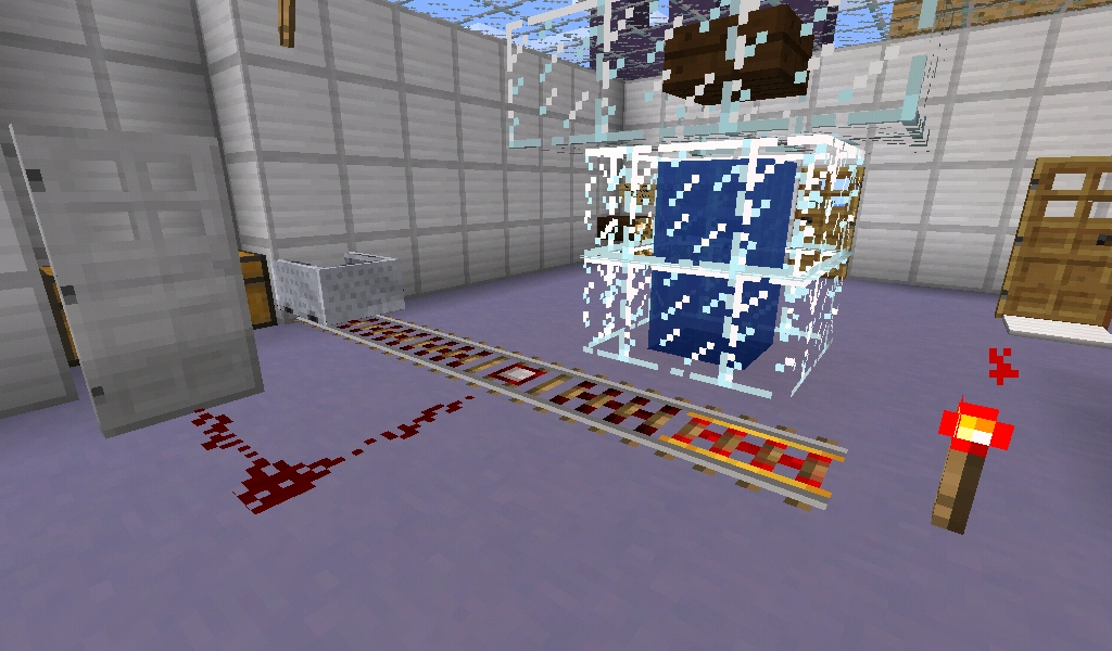Minecart Powered Iron Door | D FloatingCOWW Wikia | Fandom