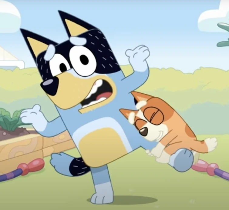 I randomly paused Bluey episodes and here's what images I came across ...