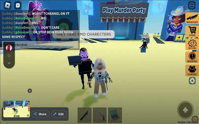THIS PERSON WAS BEING MEAN TO ME ON ROBLOX | Fandom