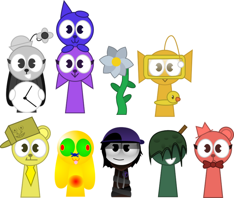 All the bonus characters desgins in my take on sprunki | Fandom