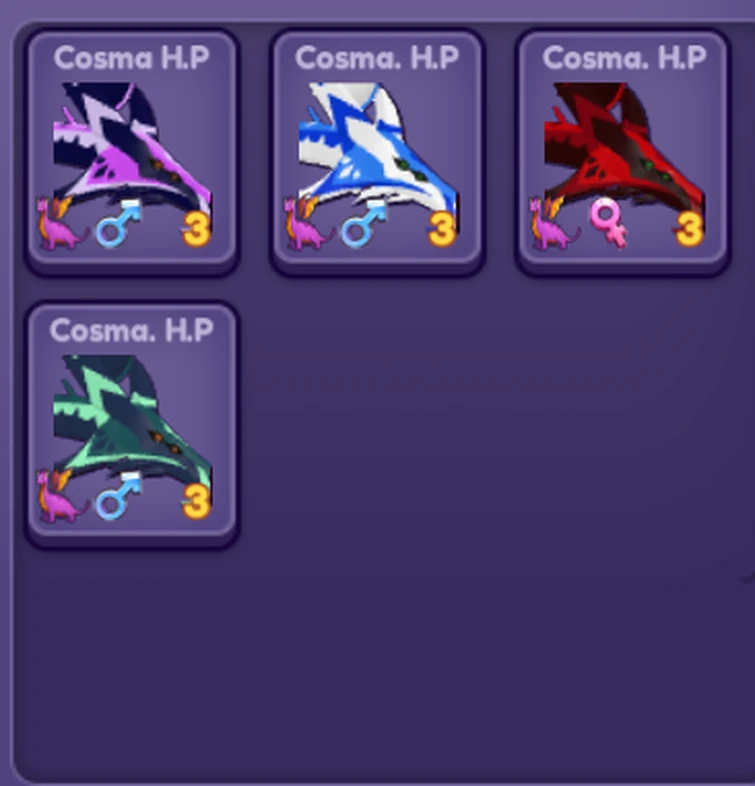 All cosma hatch presets obtained | Fandom