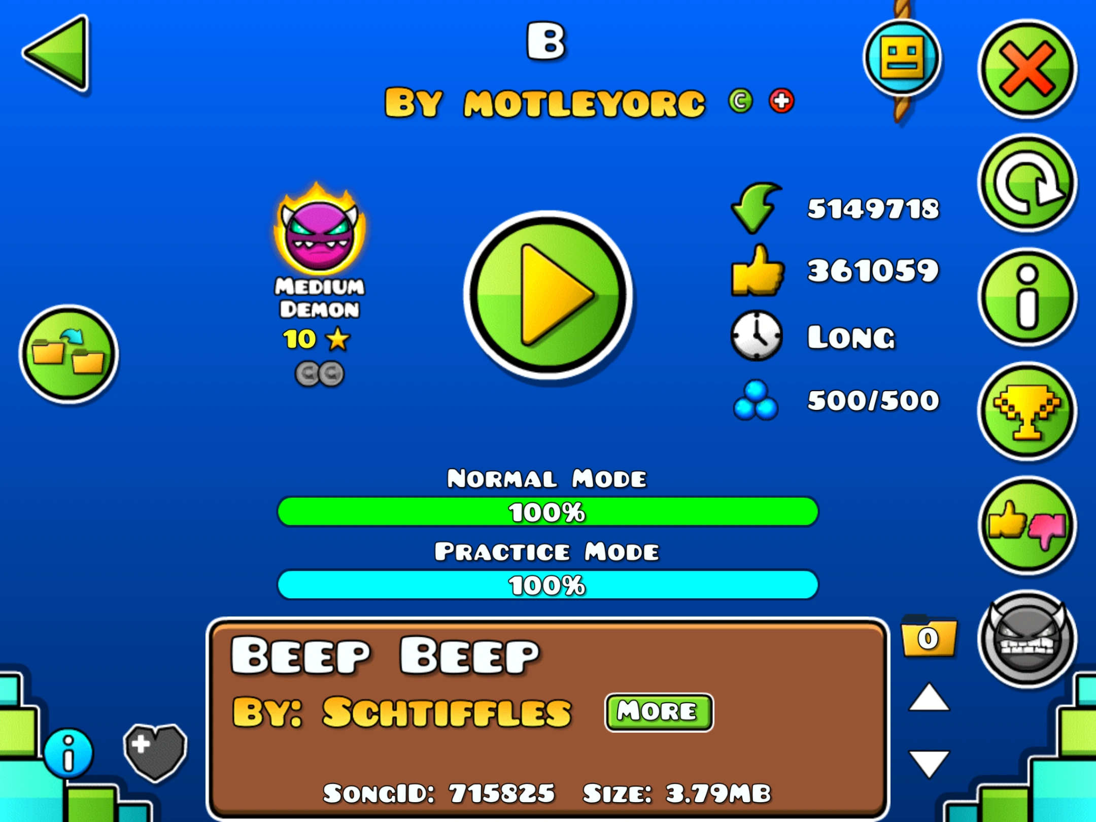 FINALLY! MY FIRST MEDIUM DEMON (after 4 easy demons) What other medium ...