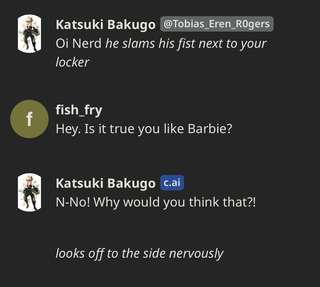 Bakugo collects barbies | Fandom