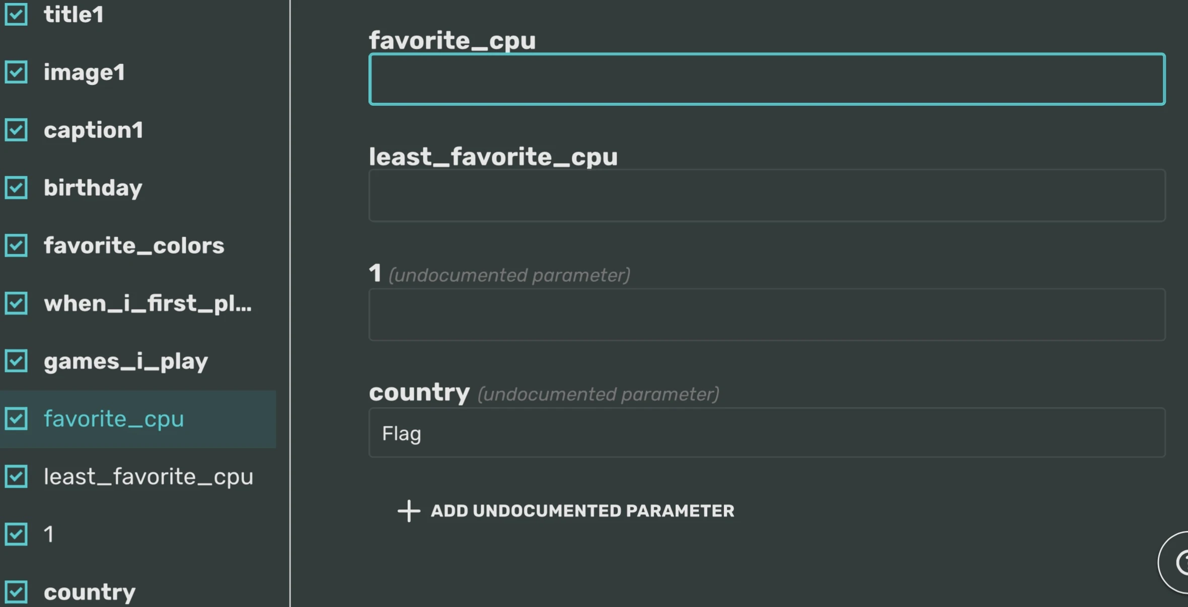 Why is it undocumented parameter? | Fandom