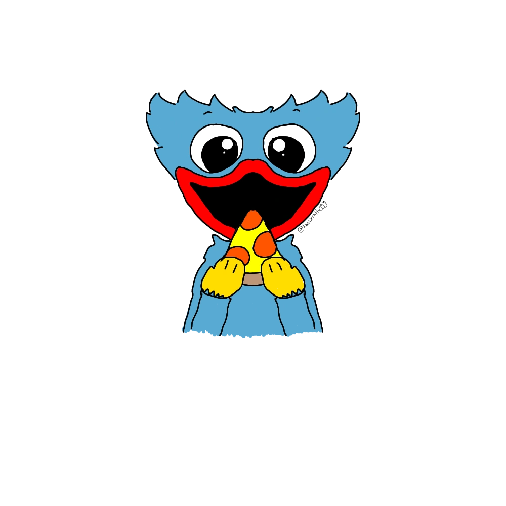 I drew a goofy huggy eating a pizza 🍕 | Fandom