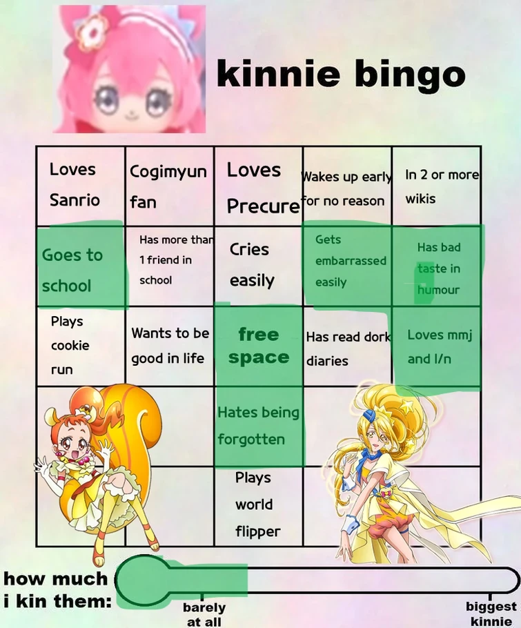 Kinnie bingo | Fandom