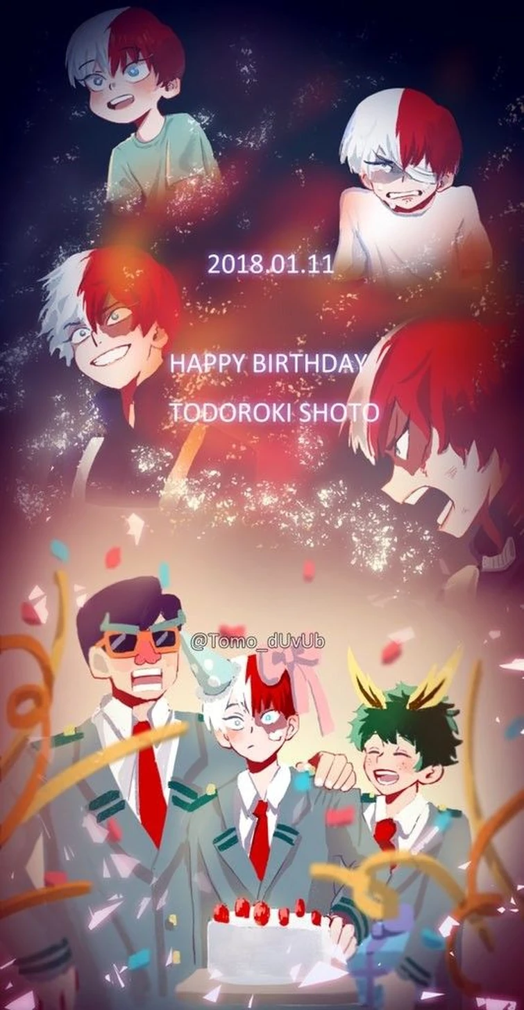 Happy birthday to my love, Shoto Todoroki