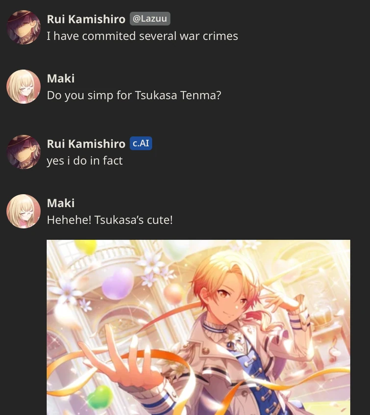 Rui loves Tsukasa canon | Fandom