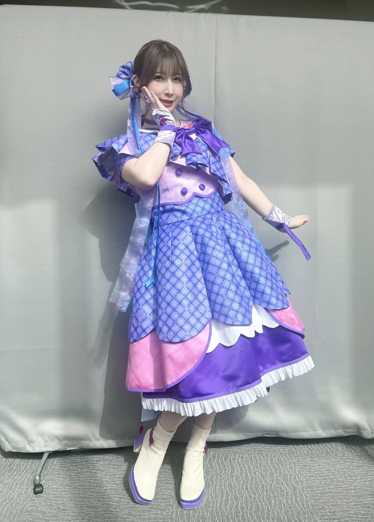The voice actresses who wear the costumes of their own characters. and ...