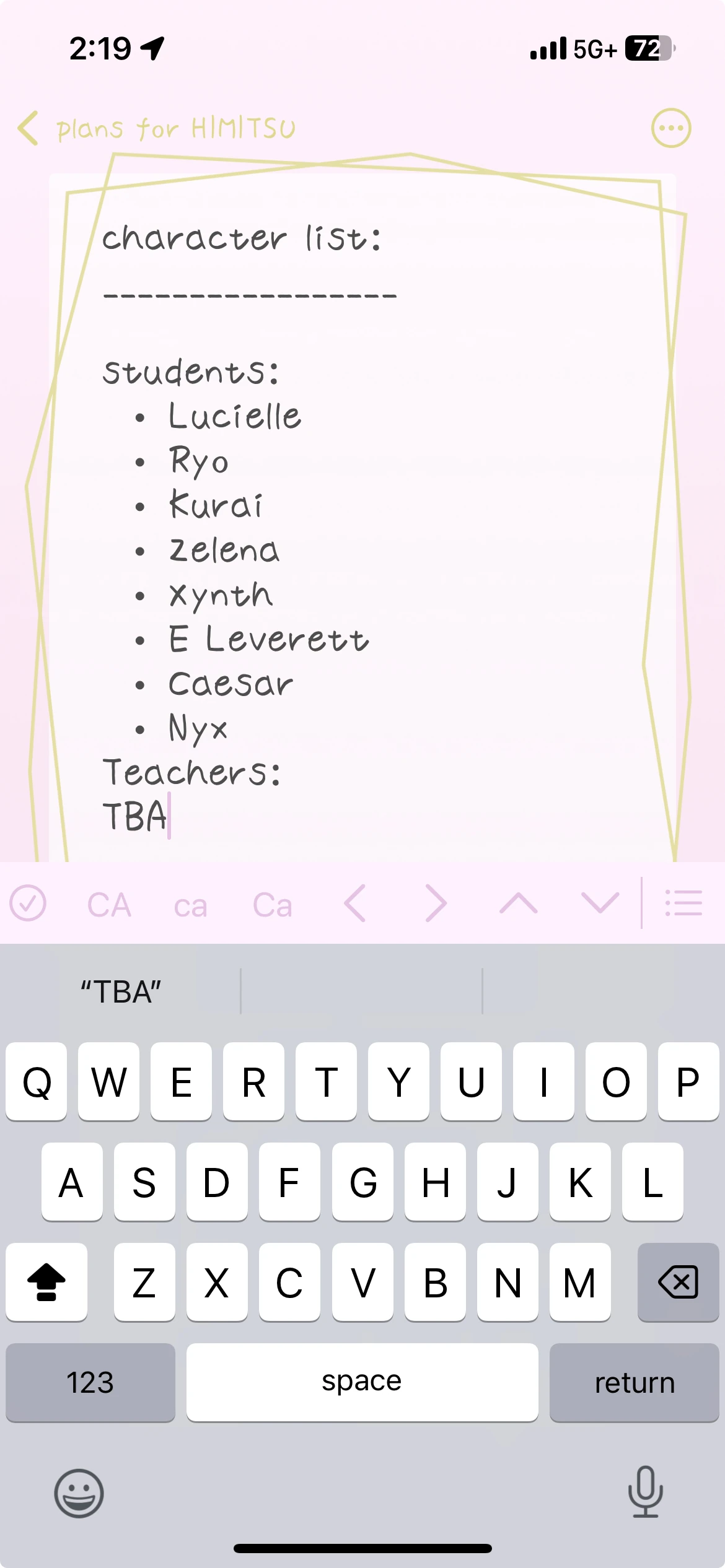 rare footage of lexi actually planning for himitsu: | Fandom