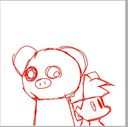 A sketch of infected bf and piggy | Fandom