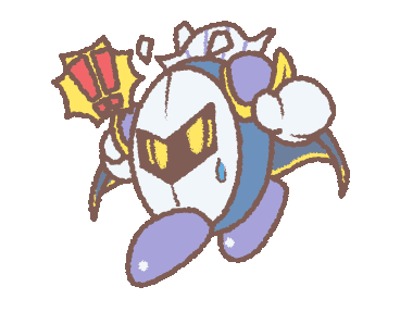 Meta Knight's Line sticker but only the part almost everyone missed ...