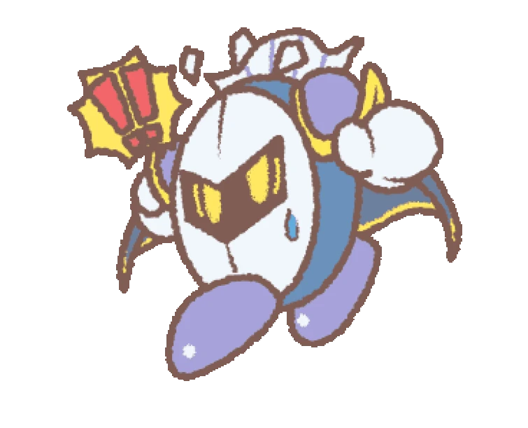 Meta Knight's Line sticker but only the part almost everyone missed ...