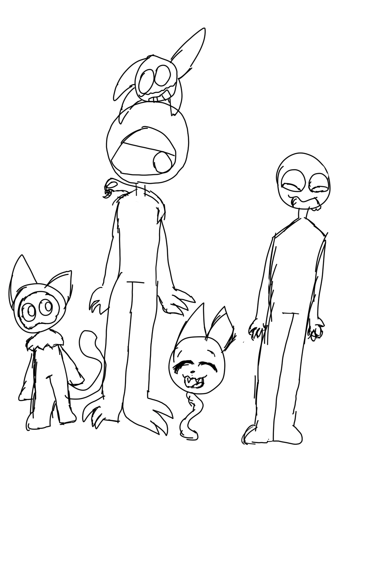 The slime gang a unfinished drawing i'll never finish | Fandom