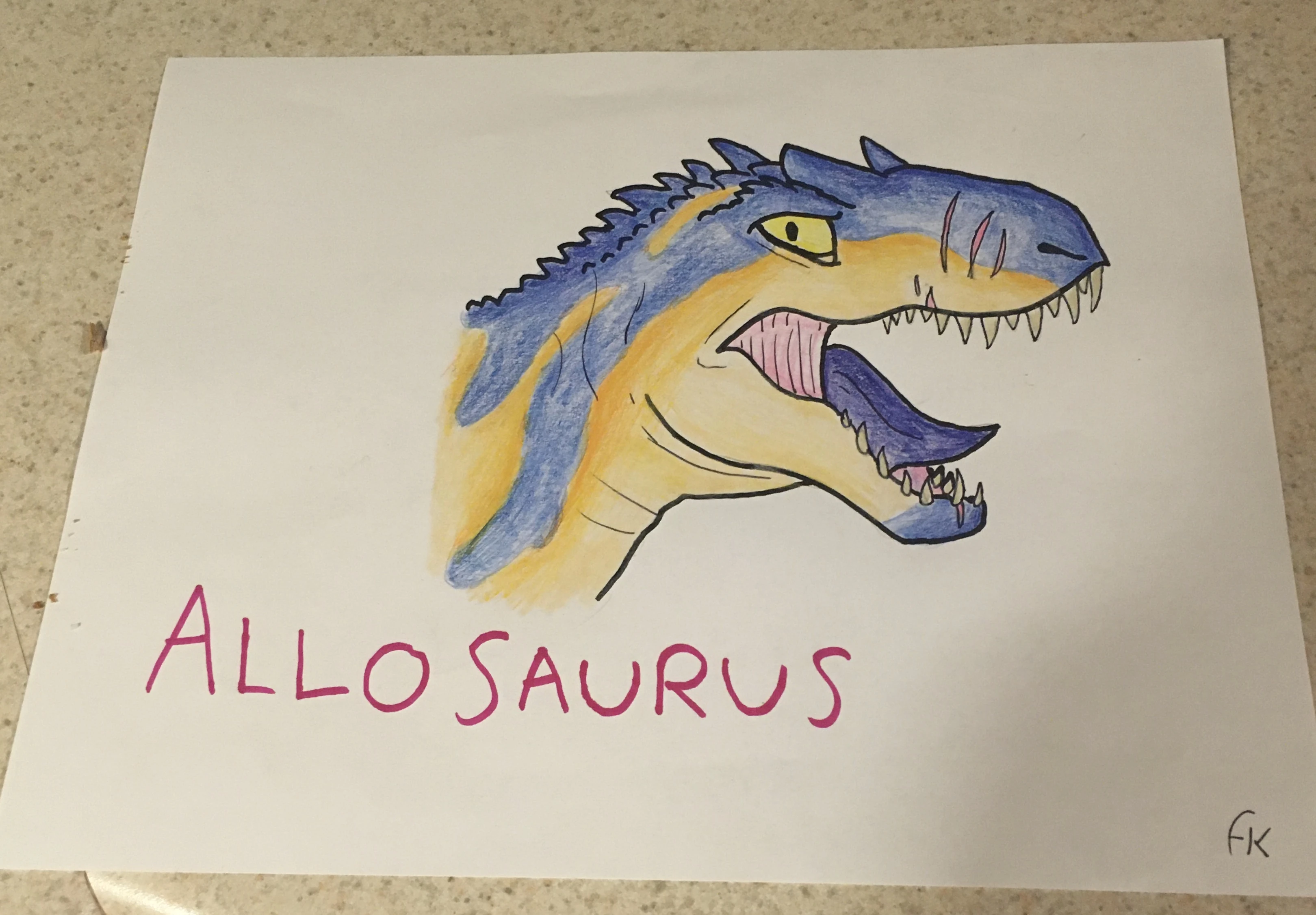 BaBR Allosaurus art! | Fandom