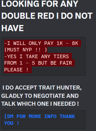 Lf CHEAP double reds (mlf tiers 2 i dont have) | Fandom