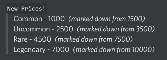 NEW ROTATION PRICES!!! | Fandom