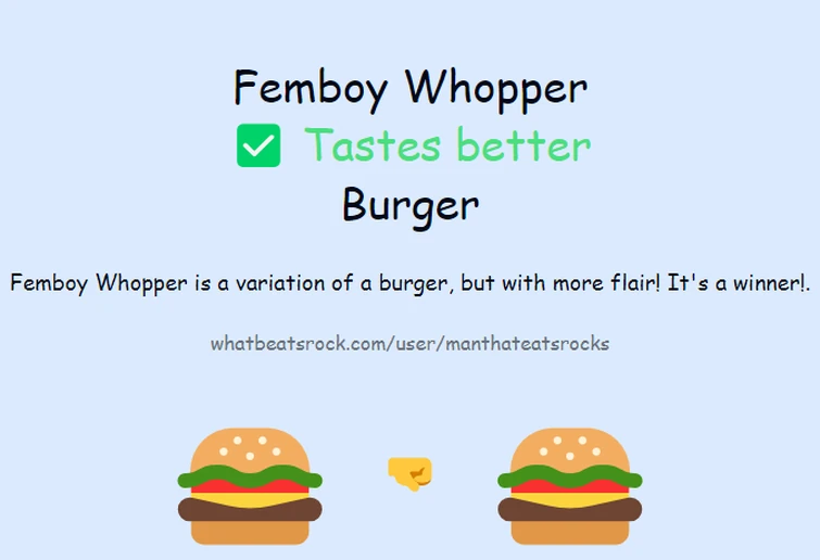 Made an custom What beats rock thingy | Fandom