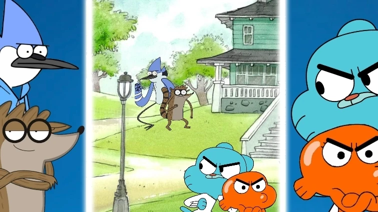 Amazingly Regular World | Mordecai and Rigby vs Gumball and Darwin | Fandom